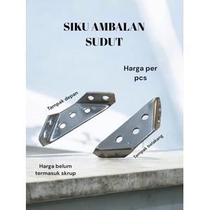 Jual Siku Plat Besi Bingkai Segitiga Plat Siku Besi Ambalan Siku Rak ...