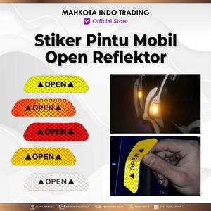 Jual Stiker Pintu Mobil OPEN Sticker Pintu Terbuka Door Warning ...