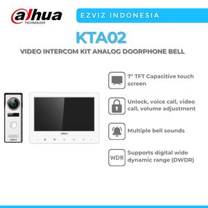 Jual DAHUA KTA02 VIDEO INTERCOM KIT ANALOG DOORPHONE BELL - Jakarta ...