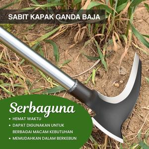 Jual Pemangkas Sabit Pemangkas rumput Arit Baja Asli Kapak Ganda Alat ...