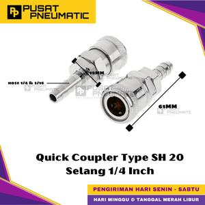 Jual SH 20 Air Quick Release Joint Coupling Coupler Female Connector ...