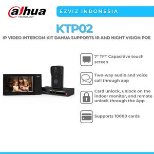 Promo DAHUA KTP02 IP VIDEO INTERCOM KIT DAHUA SUPPORTS IR AND NIGHT ...