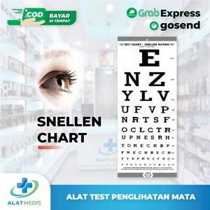 Jual Snellen Chart / Bagan Test Ketajaman Mata / Kertas test mata ...