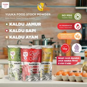 Jual Yuuka Food - Beef/Chicken/Mushroom Stock - Kaldu Mpasi - SAPI ...