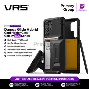 Promo Case Samsung Galaxy S25 Ultra Plus VRS Damda Glide Hybrid Wallet Card Holder Kickstand ...