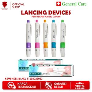Jual General Care Lancing Pen Device Bekam Lancet Ambil Sample Darah GC ...