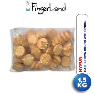 Promo HYFUN Hashbrown Round with Onion 1,5 Kg Kentang Goreng Bulat ...