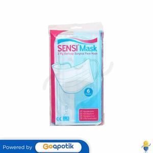 Jual SENSI 3 PLY MASK EARLOOP WARNA BIRU BOX 6 PCS - Jakarta Barat ...
