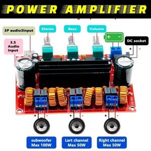 Jual Kit Power Amplifier Subwoofer Class D TPA3116D2 x 2 output 2x50W+100W Stereo bass With Tone ...