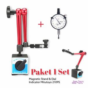 Jual paket 1 set magnetic stand base dan dial indicator mitutoyo 2109S Best - Kota Surabaya ...