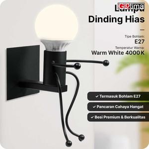 Promo Lampu Dinding Hias Unik Vintage Rumah Indoor Wall Lamp Soket ...
