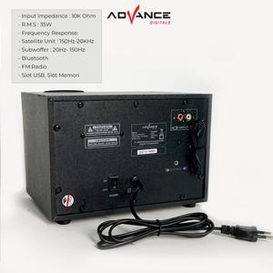 Jual Multimedia Speaker Advance M180BT with Subwoofer System With FM ...