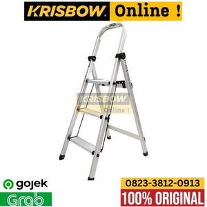 Jual krisbow tangga Ladder Lader aluminium 3 step 0,7 m - Kota Surabaya ...