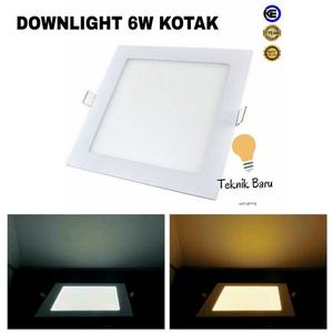 Jual Lampu Downlight 6W Led Panel Kotak Inbow 6 Watt Plafon Tanam Hias ...