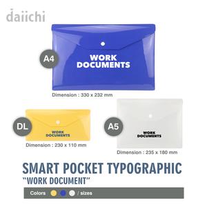 Jual Daiichi – “WORK DOCUMENTS” Smart Pocket Typhographic Map Plastik ...