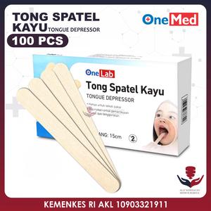 Jual Tongue Spatel Kayu Onemed Wooden Tongue Depressor Isi 100 - Kota ...