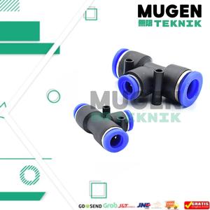 Jual PEG 10-6 Fitting Tee Reduce Tube 10mm x 6mm x 10mm / MPEG 10-6 ...