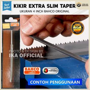 Jual Kikir Segitiga Bahco 4" Asli 100% Hologram Silver BAHCO Kikir ...