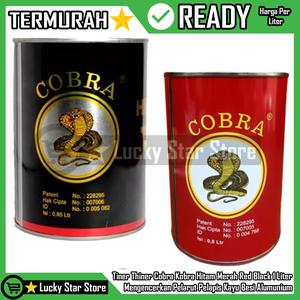 Jual Red Black 1 Liter Ltr Kaleng Botol Tiner Thinner Thiner Cobra ...