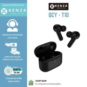 Jual QCY T10 - Wireless Earphone Bluetooth 5.0 TWS with 600mAh Storage ...