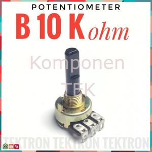 Jual Potentiometer B10Kohm Mono 10K B10K Potensio tidak berikut Mur NO ...