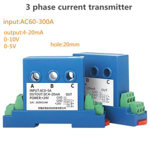 Jual 20mm Current Transmitter Three Phase Ampere Signal 3 Phase AC50A ...