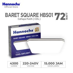 Jual Hannochs Lampu Downlight Led Baret Square Hbs01 72W Cahaya Putih ...