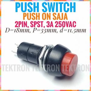 Jual Push Switch 2Pin On Lepas Off 3A 250VAC Saklar Momentary Harga ...
