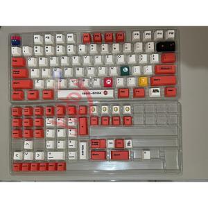 Jual Super Mario Bros keycap PBT Dyesub profil Cherry 124key mechanical ...