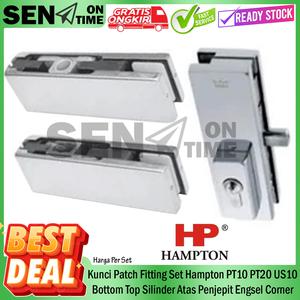 Jual Hampton Patch Fitting Set Kunci Kaca PT 10 20 Us Tempered Glass ...