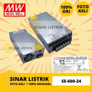 Jual Meanwell SE-600-24 Switching Power Supply SMPS 24V 25A PSU Mean ...