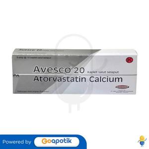 Jual AVESCO 20 MG BOX 30 KAPLET - Kab. Sidoarjo - Apotek Cellina 2 ...