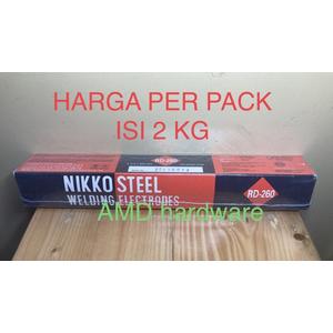 Jual Kawat Las Nikko Steel 2Mm Rd260 E6013 Eceran 2 Mm Mma Electrode (Kobe) Terbaru - Nikko ...