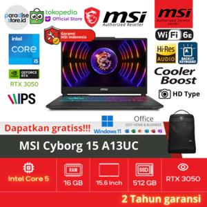 Promo LAPTOP MSI Cyborg 15 A13UCK i5-13420H RTX3050 15.6" FHD, 144Hz 45 ...