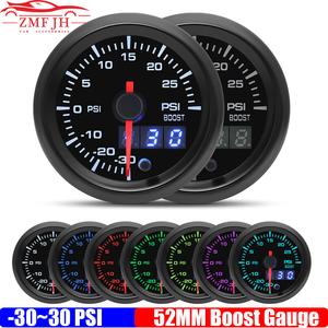 Jual Digital 2" 52mm Boost Turbo Gauge with Sensor -30~30 PSI Turbo ...