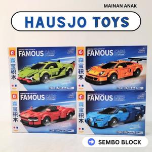 Jual Sembo Building Block Famous Car Collection (714000 - 714003 ...