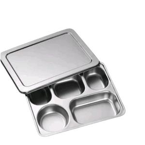 Jual Ready Mgb Food Tray Sus 304 Piring Stainless 304 Lunch Box Set 5 ...