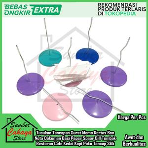 Jual Tusukan Bill Memo Bon Nota Stainless Plastik Paper Spear Coblosan ...
