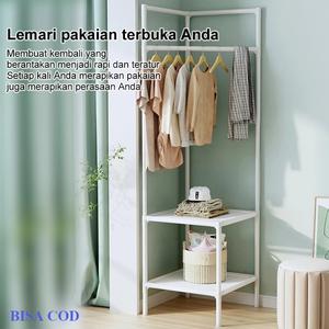Jual EMMA CLOTH RACK Rak Hanger Sudut Rak Pakaian Gantungan Sudut 2 Rak ...
