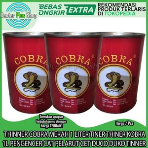 Jual THINNER COBRA KOBRA MERAH KALENG 1L TINER THINER TINNER TENER CAT ...