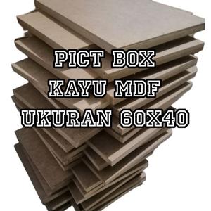 Jual Pictbox kayu mdf ukuran 60x40, frame blok kayu ukuran A2, Alas ...
