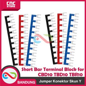 Jual Jumper Konektor Short Bar Terminal Block for TBR10 CBR 10 - HITAM ...