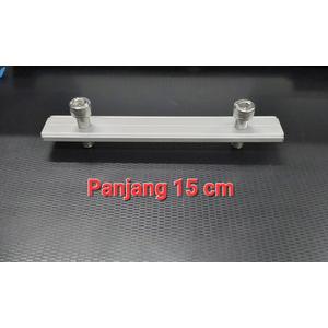 Jual Bracket Panel Surya Model Rail Joint Splice Kit Aluminium Panjang ...