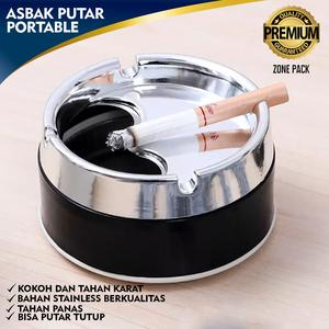 Jual Asbak Putar Portable Asbak Bulat Stainless Steel Asbak Bulat Warna ...