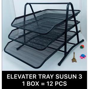 Jual Rak Kertas Rak Dokumen Rak Susun Tray 3 Tingkat Besi - Jakarta ...