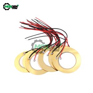 Jual 10pcs 27mm Piezo Ceramic Element Sounder Sensor Trigger Drum Disc With 10cm Cable ...