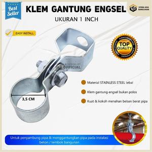 Jual Klem gantung 1" ( polos ) | hanger clamp klem pipa gantung 1 inchi ...