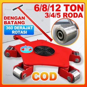 Promo Roda Pemindah Barang 6 -12 Ton Machinery Roller Mover Carrier ...