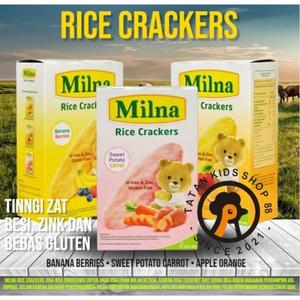 Jual Milna Rice Crackers Snack Biskuit Bayi 6 Sampai 8 Bulan Mpasi ...