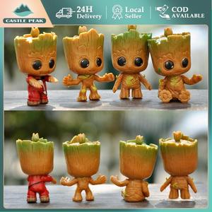 Jual Miniatur Baby Groot 4PCS Set - Guardian of Galaxy Figure Resin ...